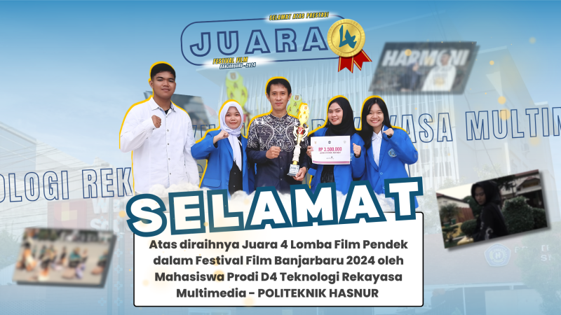 Film Pendek Kreasi Mahasiswa Politeknik Hasnur Raih Juara 4 di Festival Film Banjarbaru
